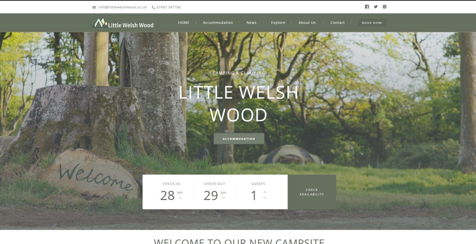 Little Welsh Woods | WebZerDesign