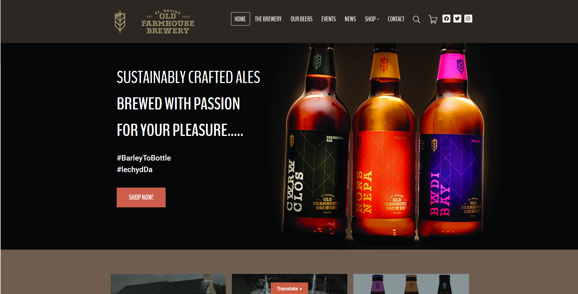 Old Farmhouse Brewery | WebZerDesign